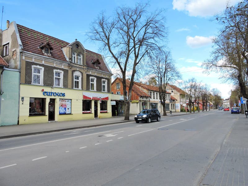 Silute Town Street , Lithuania Editorial Image - Image of landmarks ...