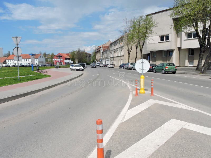 Silute Town Street , Lithuania Editorial Image - Image of landmarks ...