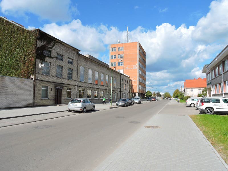 Silute Town Street , Lithuania Editorial Image - Image of landmarks ...