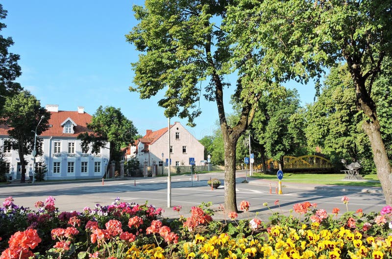 Silute Town Street , Lithuania Editorial Photo - Image of fish, road ...