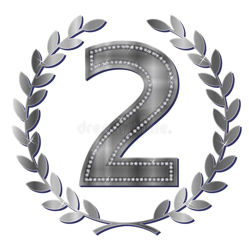 Winter Alphabet Number 2 Two Stock Illustration - Illustration of ...