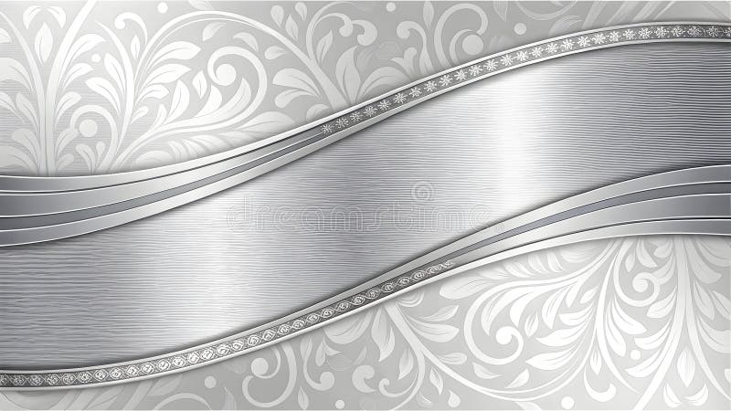 Silver Abstract Background Wallpaper Stock Illustration - Illustration ...