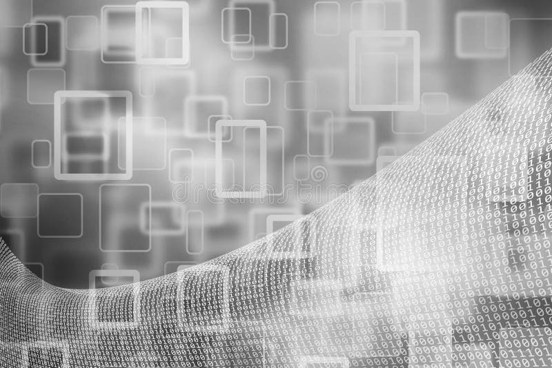 Abstract Binary Numbers Data Background Stock Illustration ...