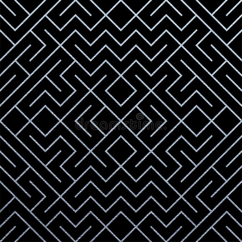 Silver Abstract Geometric Pattern Background with Glitter Mesh Texture ...