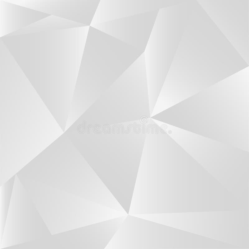 Silver Abstract Polygon Illustration Background Stock Vector ...