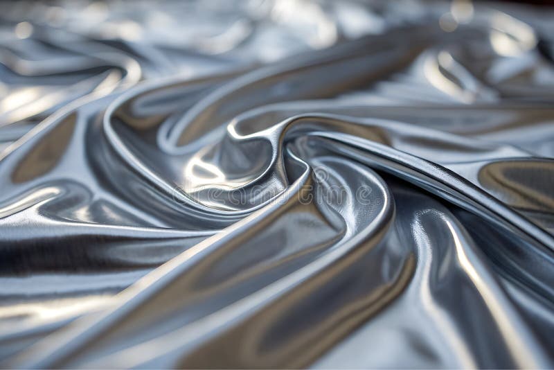 Silver Aesthetic Cloth Wallpaper. Luxurious Textile Stock Illustration ...