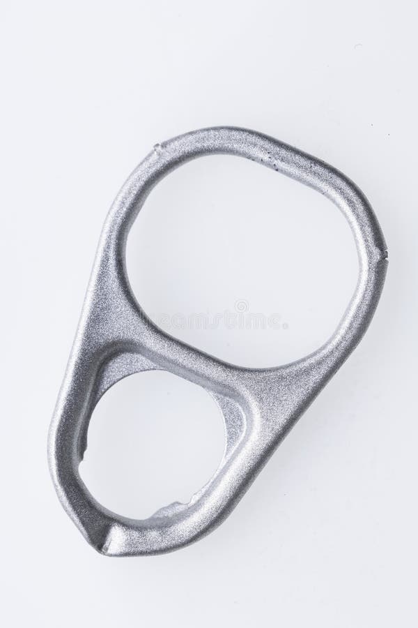 Silver Aluminum Can Pull Tab Closeup Stock Image - Image of minimal ...