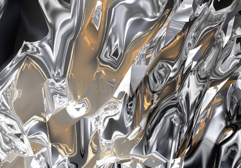Argent liquide&or illustration stock. Illustration of horizontal - 484852