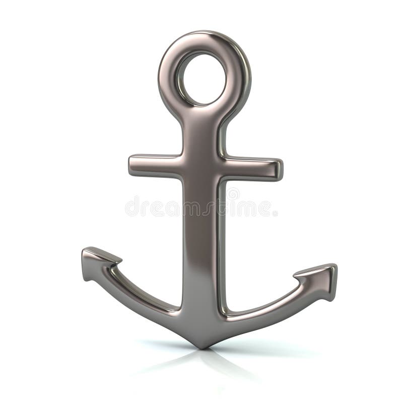 Silver Anchor Pattern on Black Background, Vector Illustration Stock ...