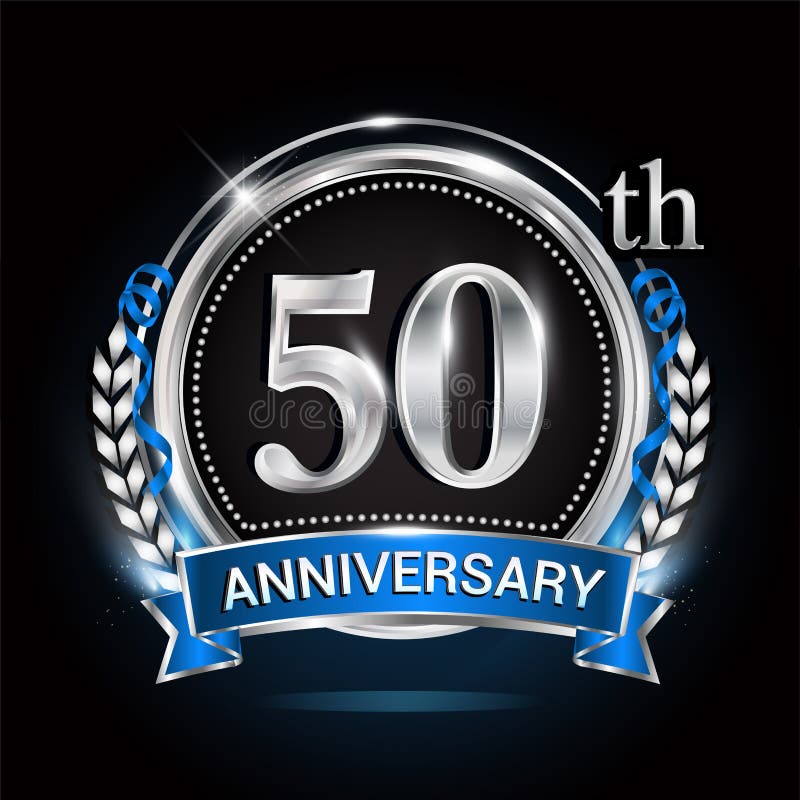 Happy 50th Blue Stock Illustrations – 381 Happy 50th Blue Stock ...