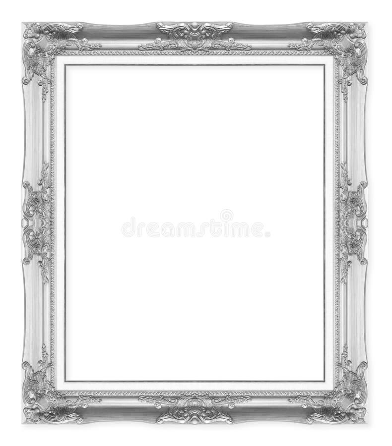 Ornate Silver Picture Frame Stock Image - Image of decoration, texture ...