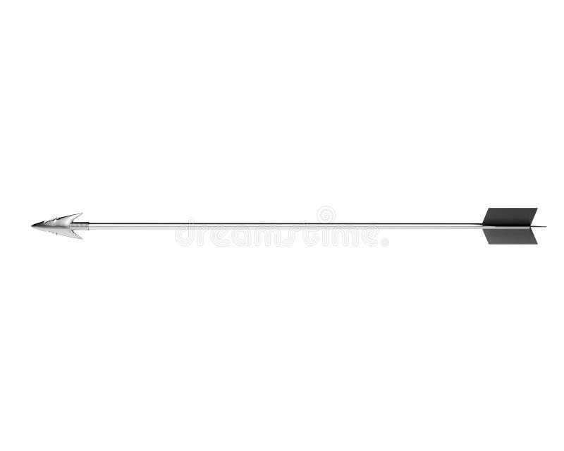 Silver arrow stock illustration. Illustration of next - 1316176