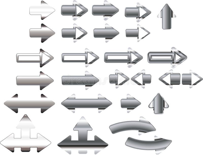 Silver arrows stock illustration. Illustration of sign - 42797994