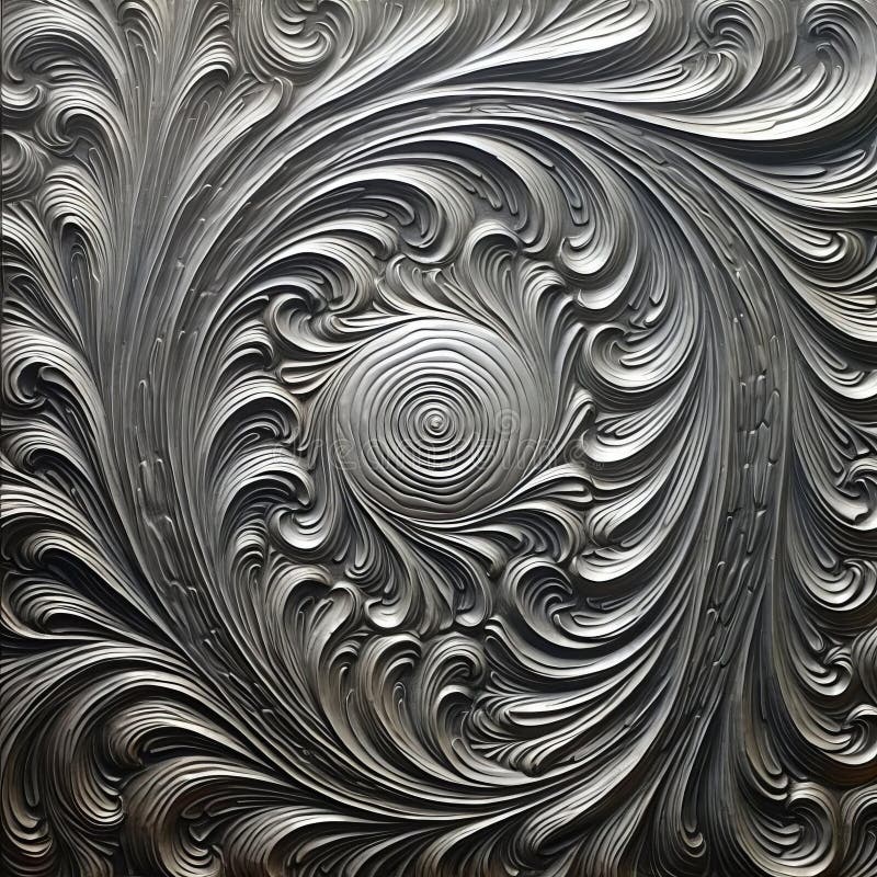 Creating a Textured Silver Art Piece with Focal Center Stock ...