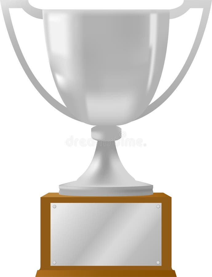 Silver Award Trophy/ai stock vector. Illustration of bowl - 10208942
