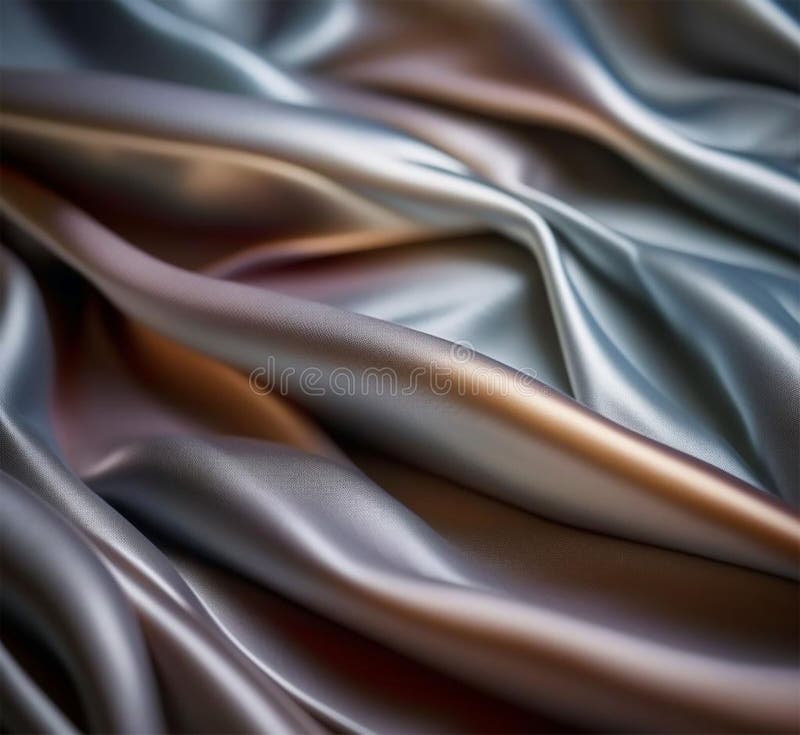 Elegant Satin Fabric Background with Sparkling Lights, AI Generated ...