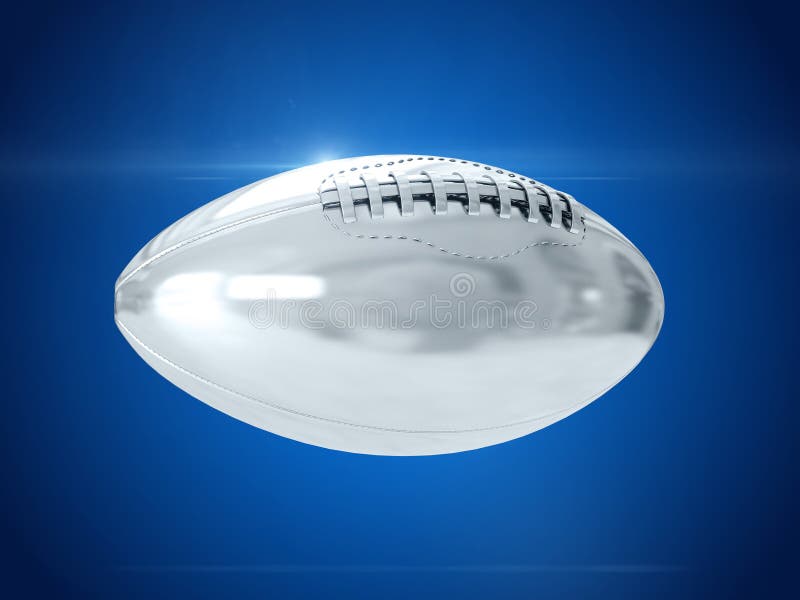 Silver ball. 3D rendering stock image. Image of football - 77669895