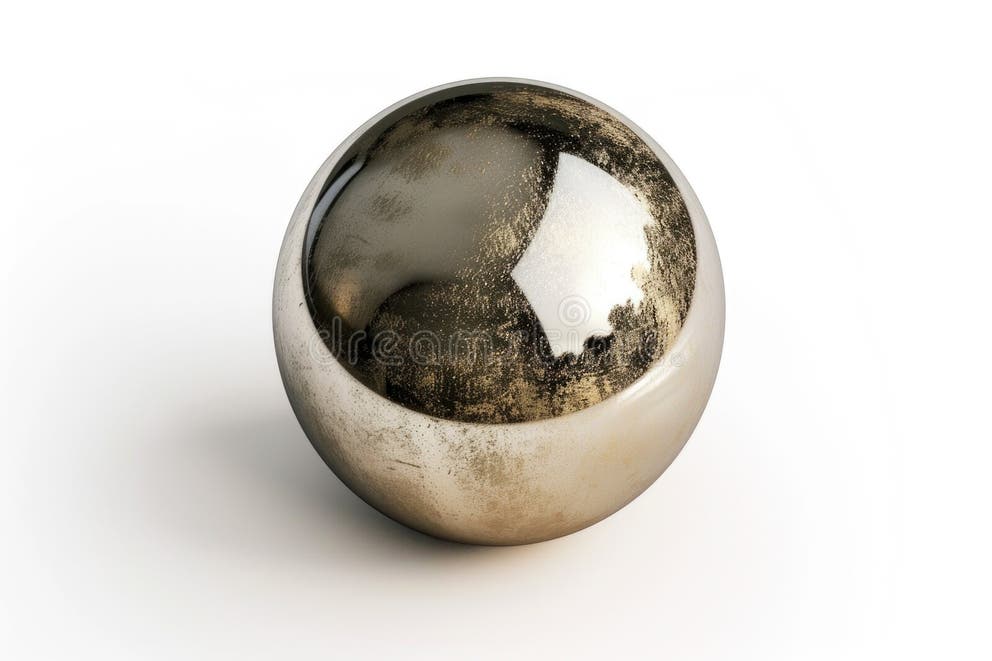 A Silver Ball with a Map of the State of New York Inside. Suitable for ...
