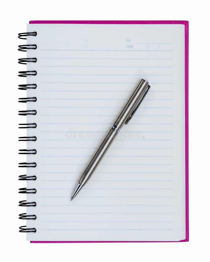 Silver Ball Point Pen Pink Notebook Stock Photos - Free & Royalty-Free ...