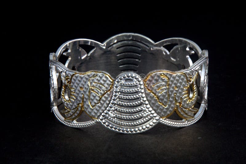 Silver Bangles and Gents Kade & X28; Hand Band & X29; Stock Photo ...