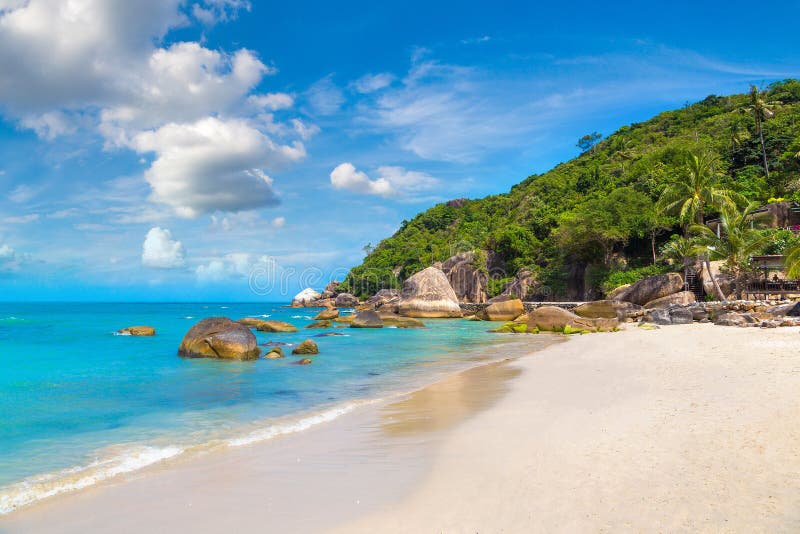 Silver Beach on Samui stock image. Image of water, resort - 191120211