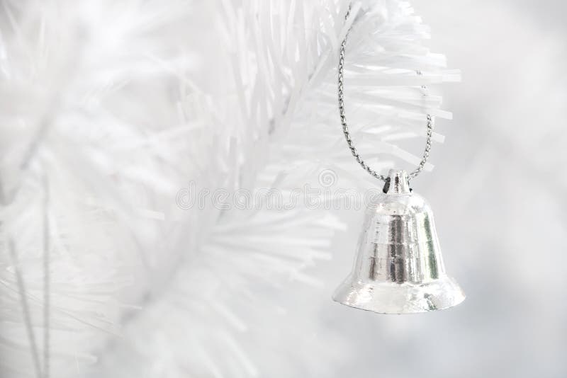 Silver bell hang stock image. Image of festive, xmas - 81981485