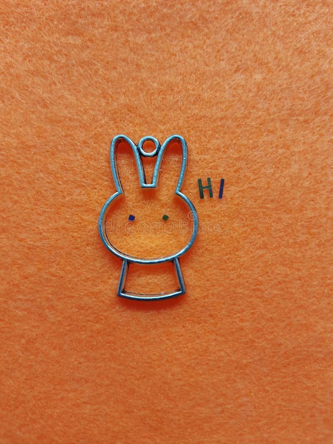 Silver Bezel Rabbit Shape and Decorative Alphabet & X22;hi& X22 ...