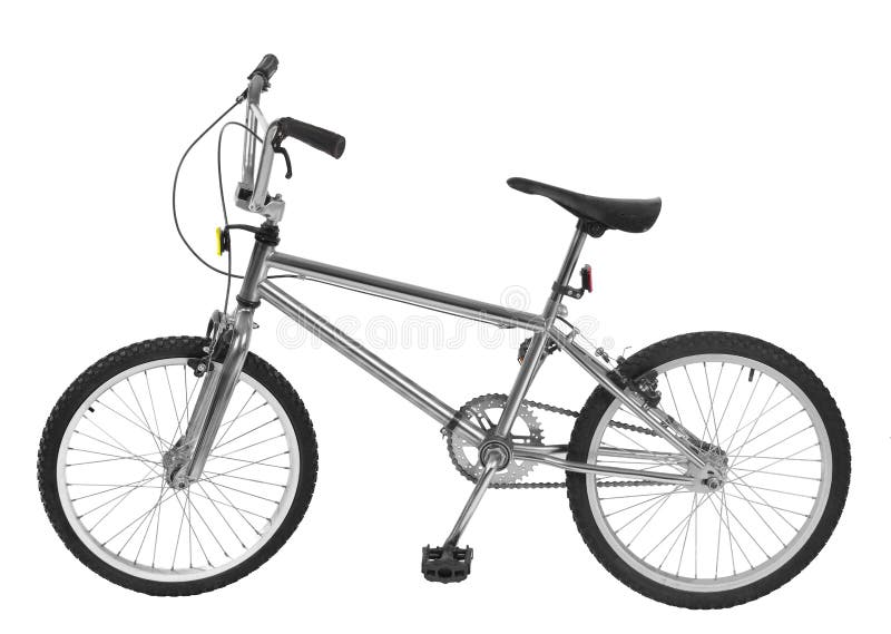 Silver Bike stock image. Image of bicycle, handlebars - 5319337