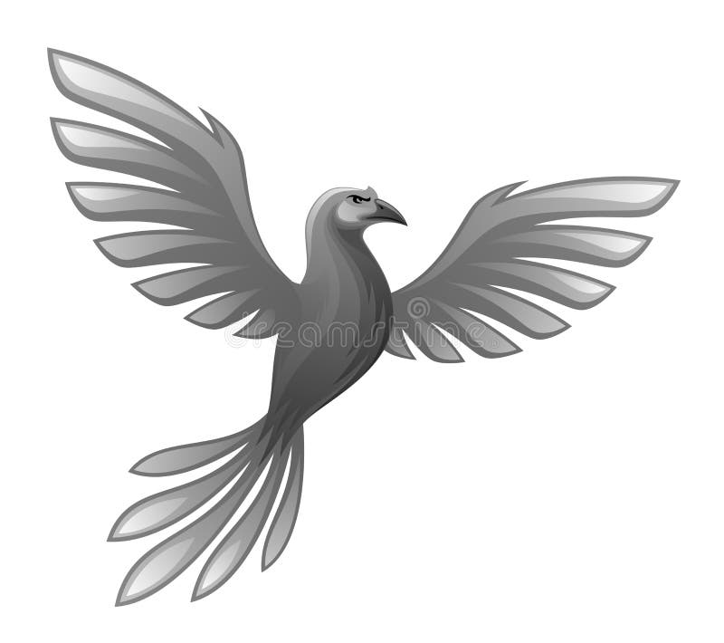 Silver eagle head stock vector. Illustration of angry - 33266672