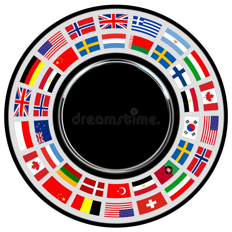 International Flags Icons stock vector. Illustration of elements - 17085854