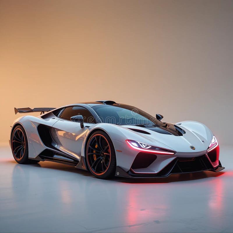 Shiny Silver Car Shown Dark Background Stock Photos - Free & Royalty ...