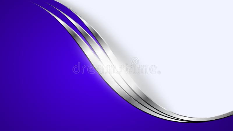 Silver Blue Abstract Business Background with Shiny Metal Waves Stock ...