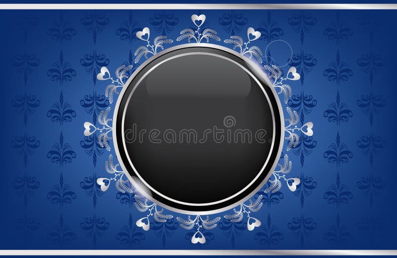 Silver Blue Box with a Black Ball Stock Vector - Illustration of glare ...