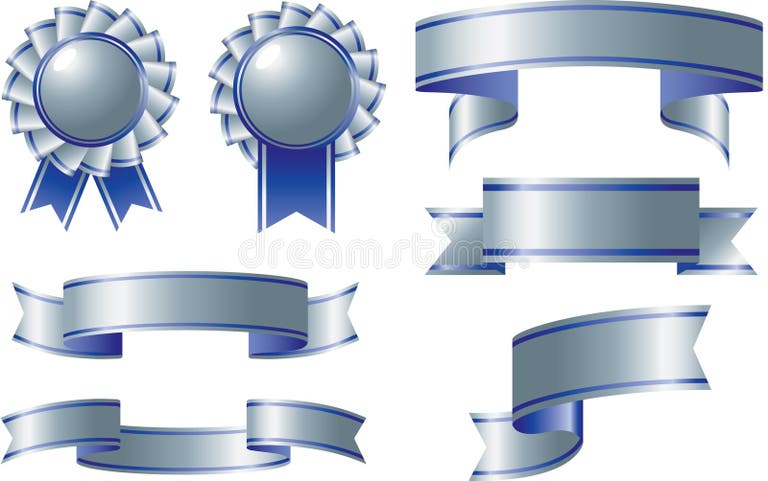 Blue Silver Ribbon Stock Illustrations – 23,603 Blue Silver Ribbon ...