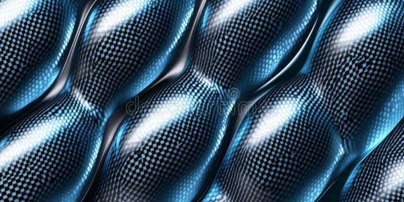 Silver-blue Spherical Carbon Textures Featuring Smooth, Glossy Patterns ...
