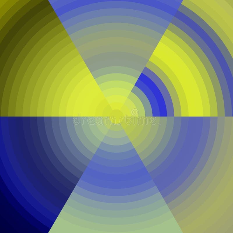 Silver Blue Yellow Circular Lines, Abstract Texture and Design Stock ...