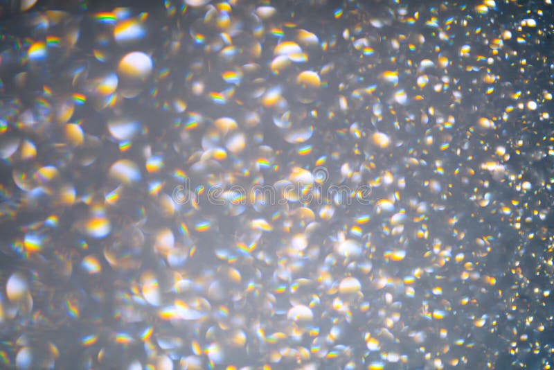 Silver Bokeh. Grey Bokeh Effect. Shining Background. Blurry Background ...