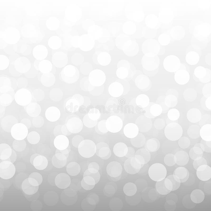 Silver Bokeh Wallpaper stock vector. Illustration of glitter - 195729271