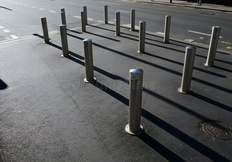 Silver Bollards Perspective Stock Photos - Free & Royalty-Free Stock ...