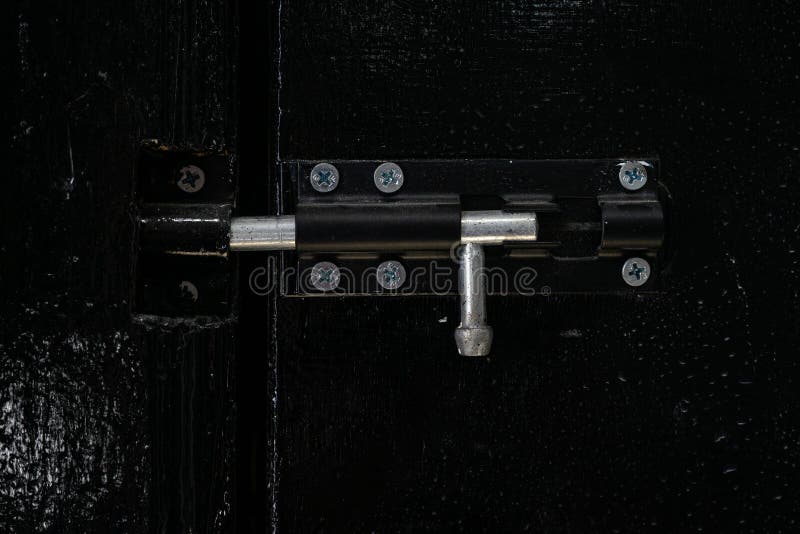 Silver Bolt Black Door Stock Photos - Free & Royalty-Free Stock Photos ...