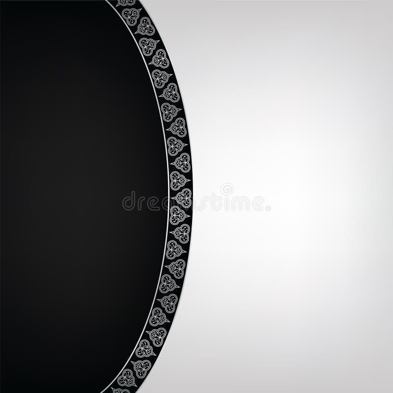 Silver border stock vector. Illustration of vintage, invitation - 36715212