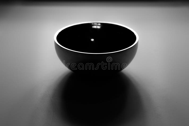 Silver bowl on the desk stock photo. Image of luxury - 63057818