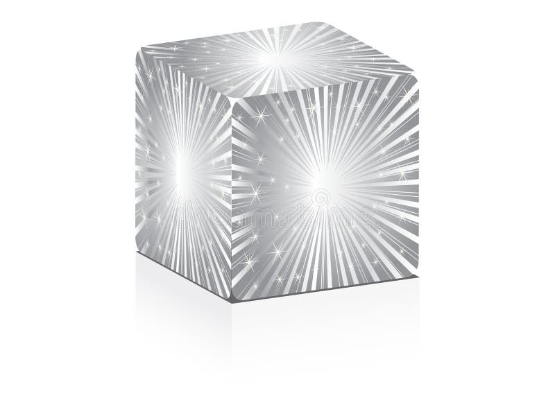 Silver box stock vector. Illustration of nice, pattern - 18102838