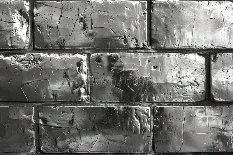 Silver Brick Wall Texture Background with Generative AI Stock ...