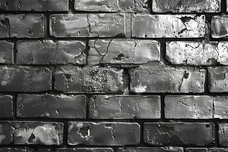 Silver Brick Wall Texture Background with Generative AI Stock ...