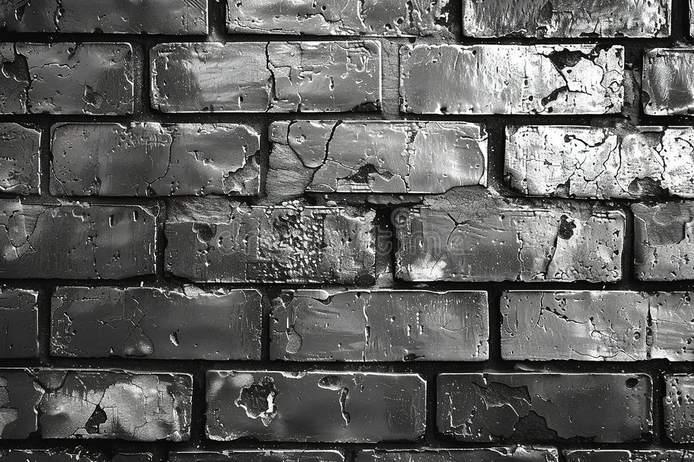 Silver Brick Wall Texture Background with Generative AI Stock ...