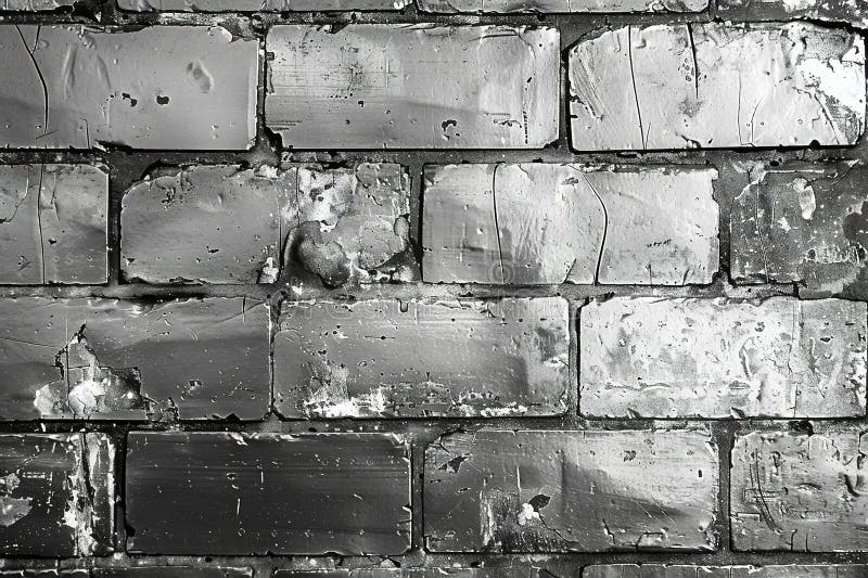 Silver Brick Wall Texture Background with Generative AI Stock ...