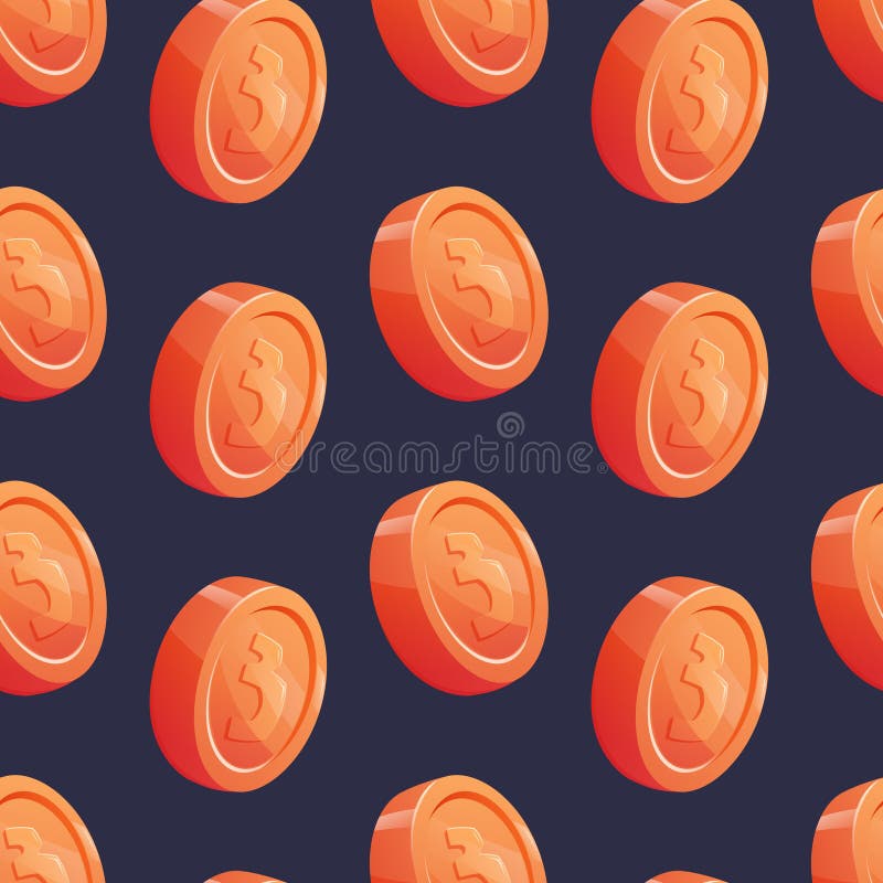 Silver Bronze Coin with Number 3. Round Medal of the Winner of the ...