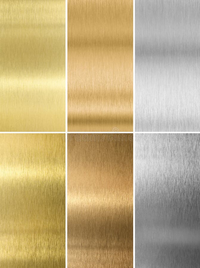 Silver, Bronze, Brass or Golden Textures Stock Image - Image of ...