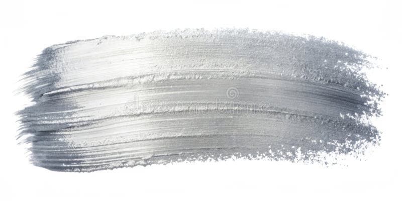 A Silver Brush Stroke on a Clean White Background Creates a Stunning ...